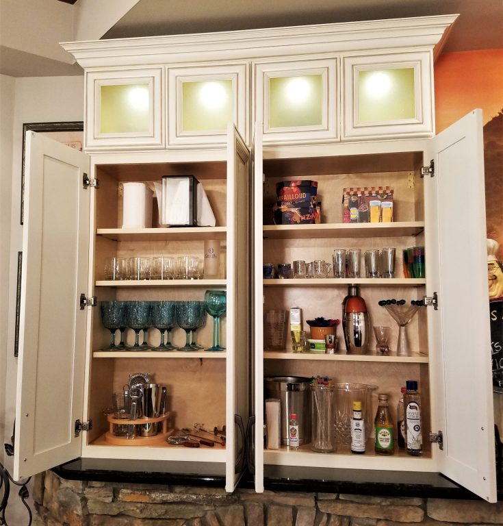 BASEMENT BAR IDEAS: BASEMENT BAR CABINETS - Renee Romeo